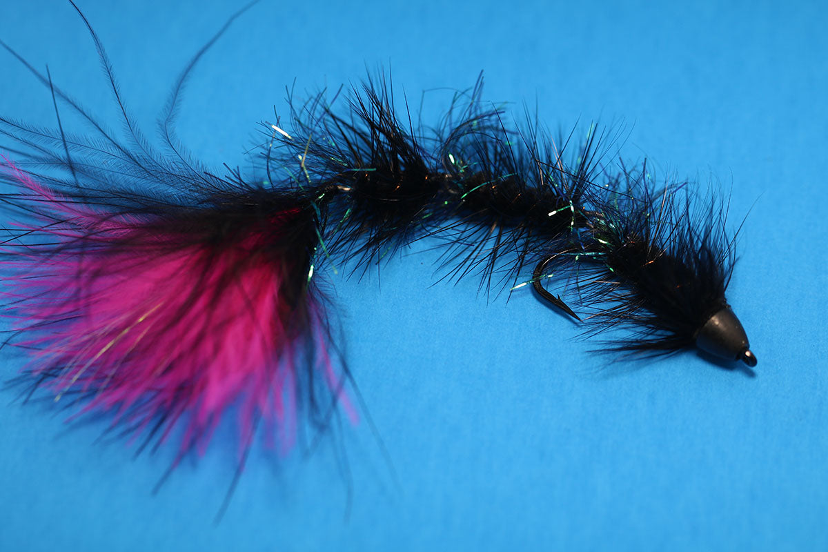 Articulated Woolly Bugger w/ Pink - montanatroutflies